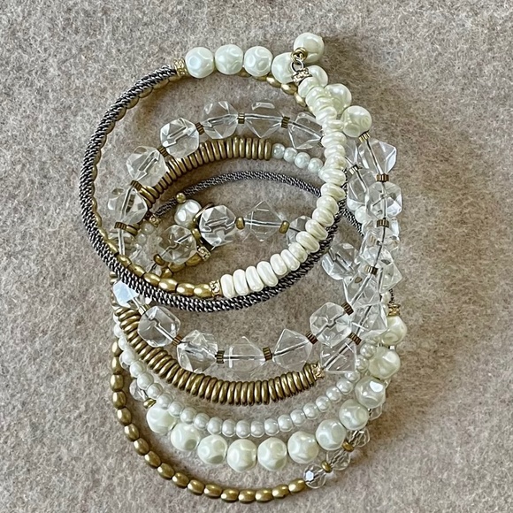 Silpada | Jewelry | Silpada Kr Collection Coil Crystal Pearl Wrap ...